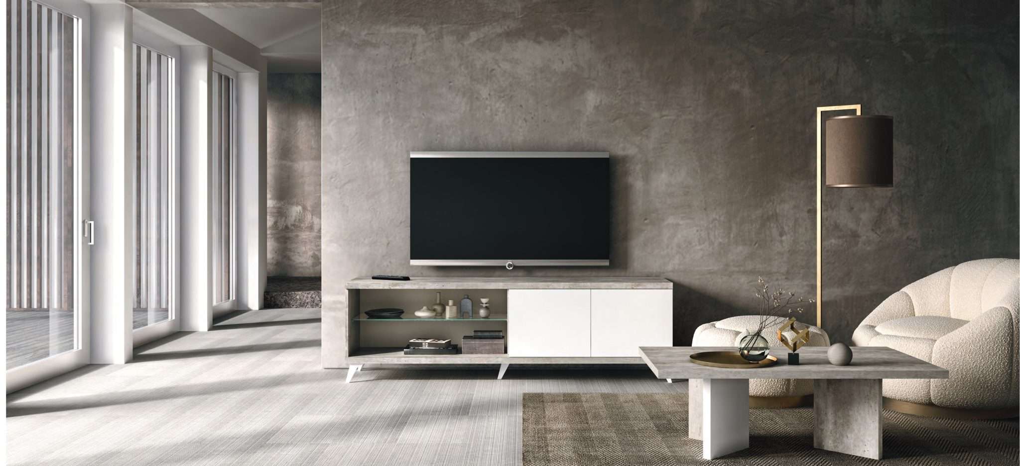 Best Modern Italian Elegant TV Unit by Status 2023