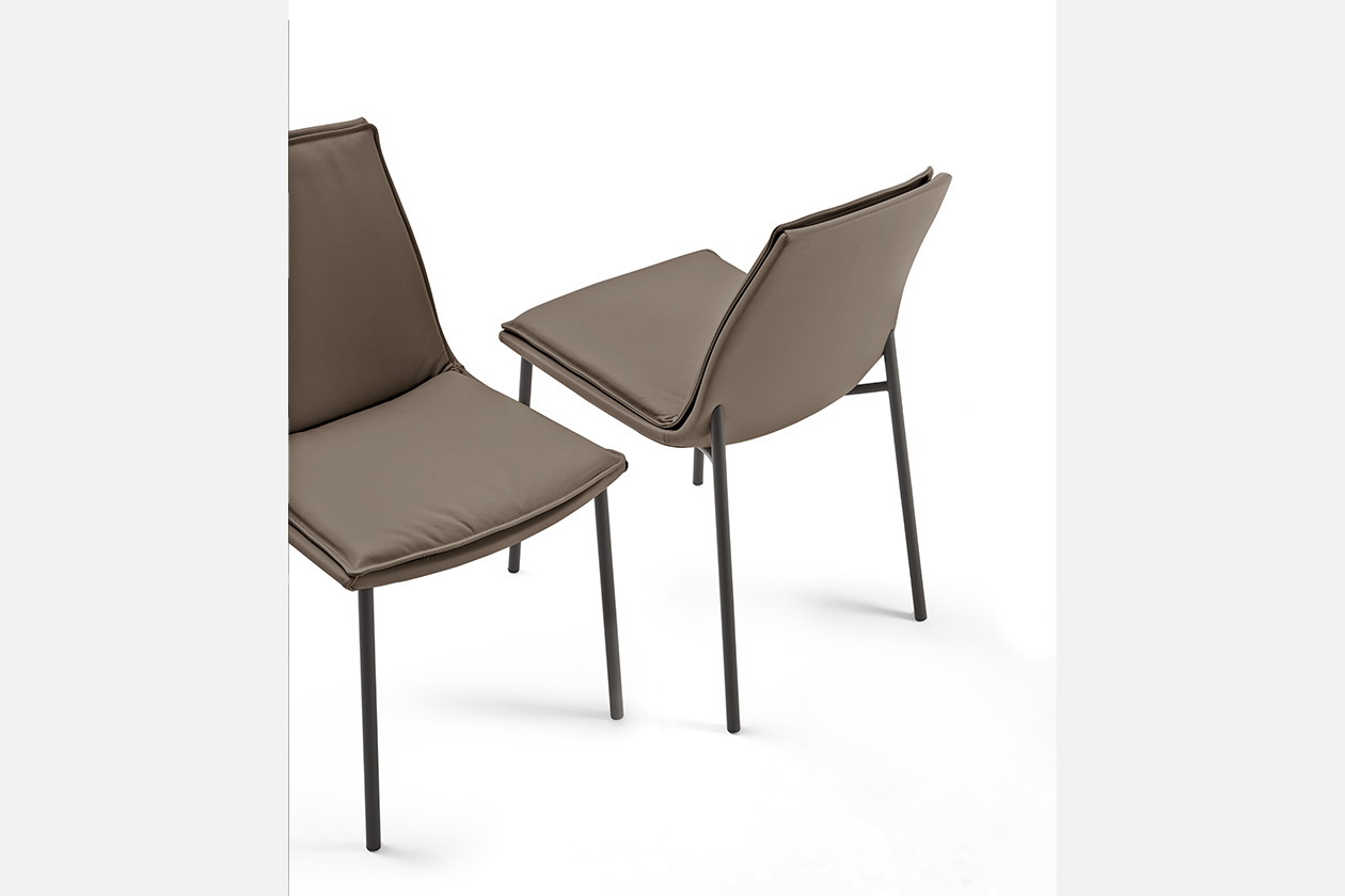 Lara Chair with Metal legs, Eforma Collection - Milano Italian ...