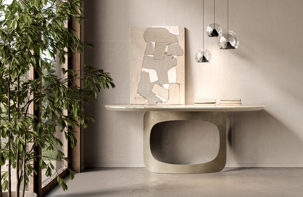 Polifemo Console with glass top, Eforma Collection – Milano Italian ...
